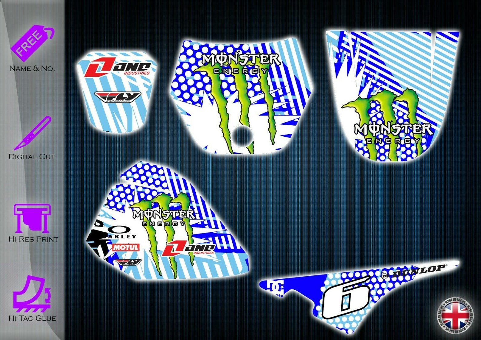 Yamaha Pw80 Stickers Pw 80 Graphics Kit Pw80 Decals Pw - Etsy