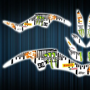 Yamaha Raptor 350 Stickers - Graphics Kit - Decals Yfm 350 Atv Graphics ...