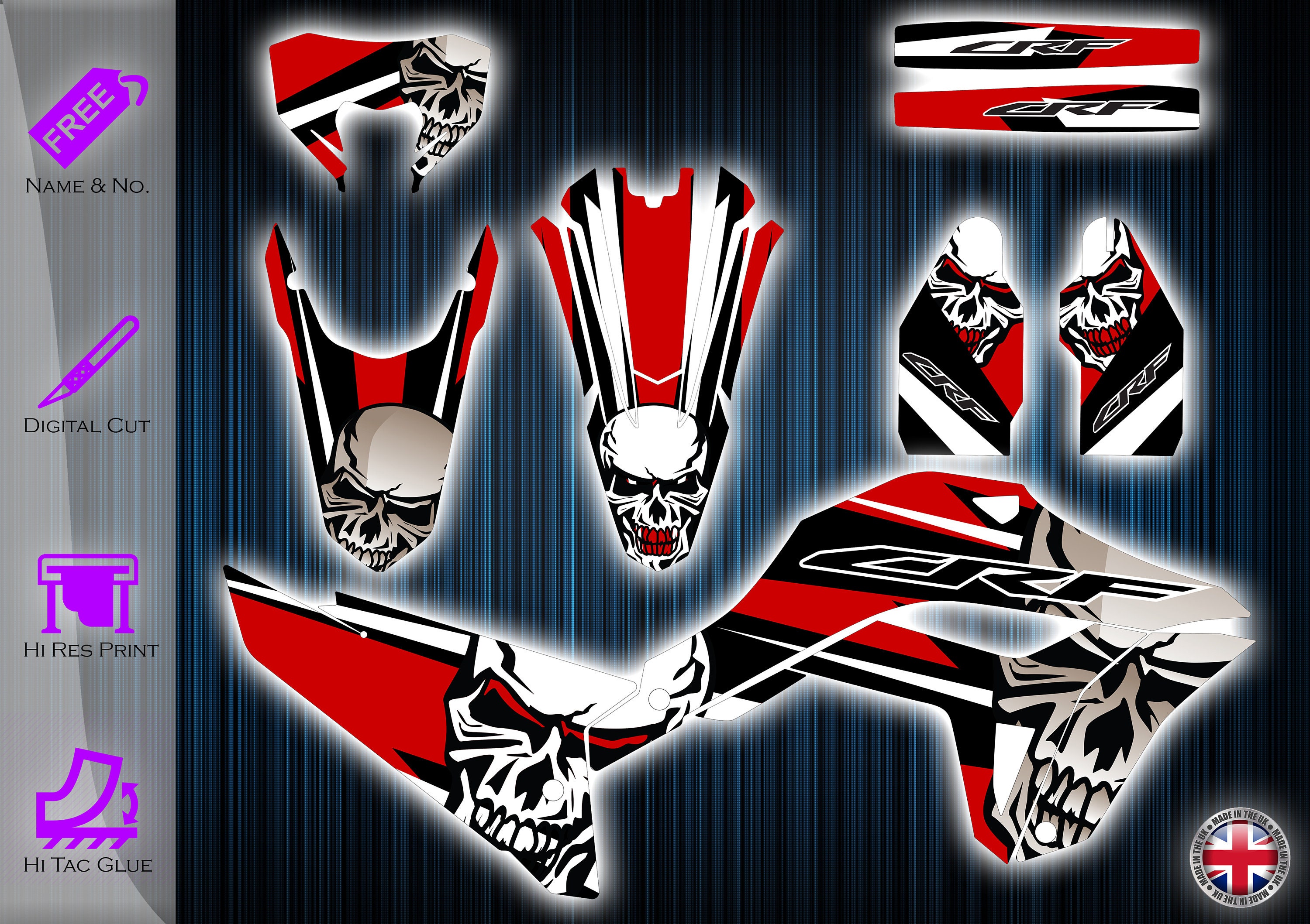 Sticker Kit for Honda CRF300L Honda CRF 300 Decal Crf300l Graphics Kit ...
