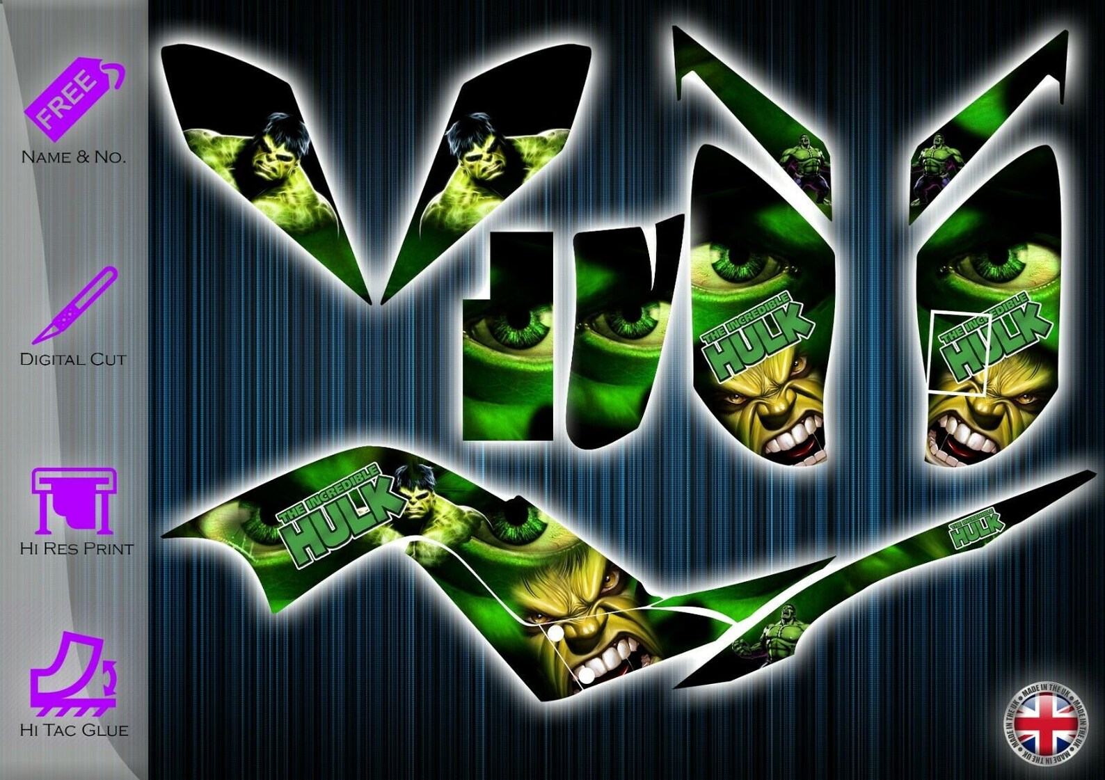 Yamaha Raptor 700 Stickers Graphics Kit Decals Yfm 700 Atv Graphics Kit ...