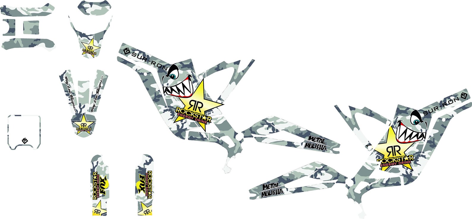 Sur-ron Graphics Kit Sur Ron Sticker Kit Segway Graphics Sur Ron Decals ...
