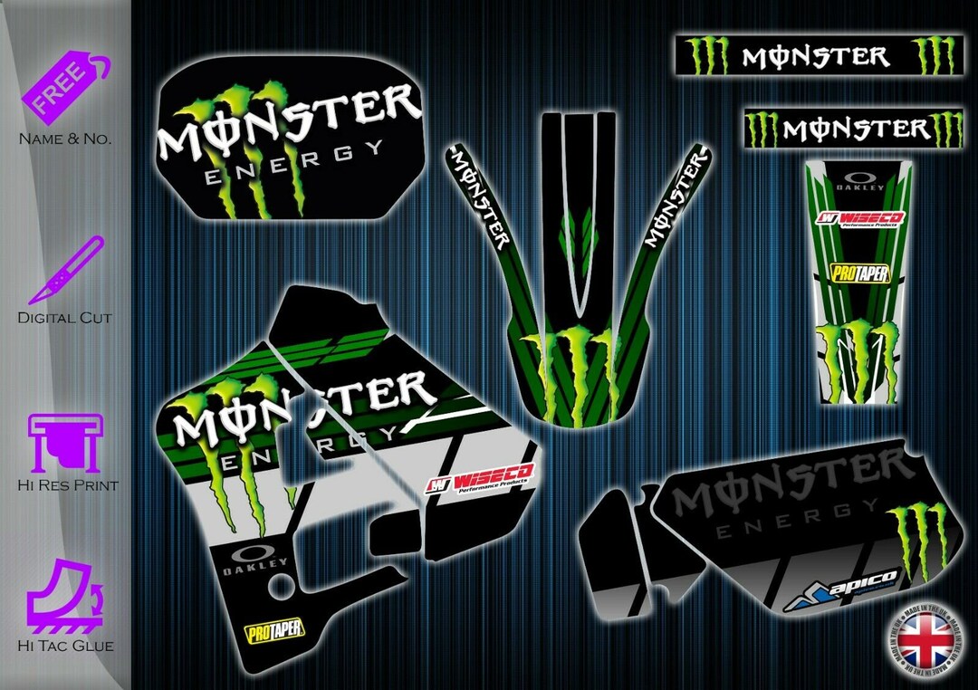 Yamaha Dtr125 Stickers - Dtr Graphics Kit - Yamaha Decals - Dt125r ...