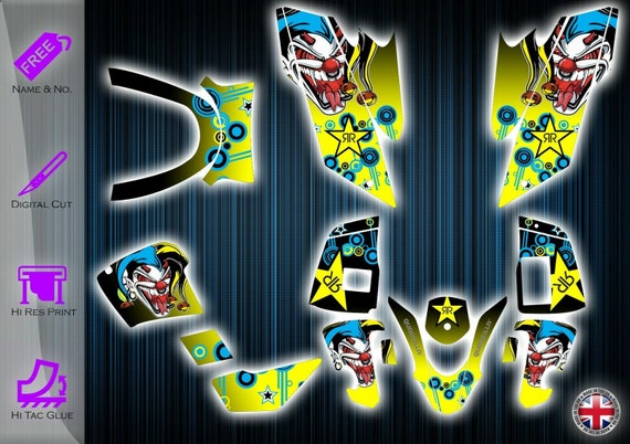 Quadzilla 250e Stickers Graphics Kit Quadzilla 250 E | Etsy