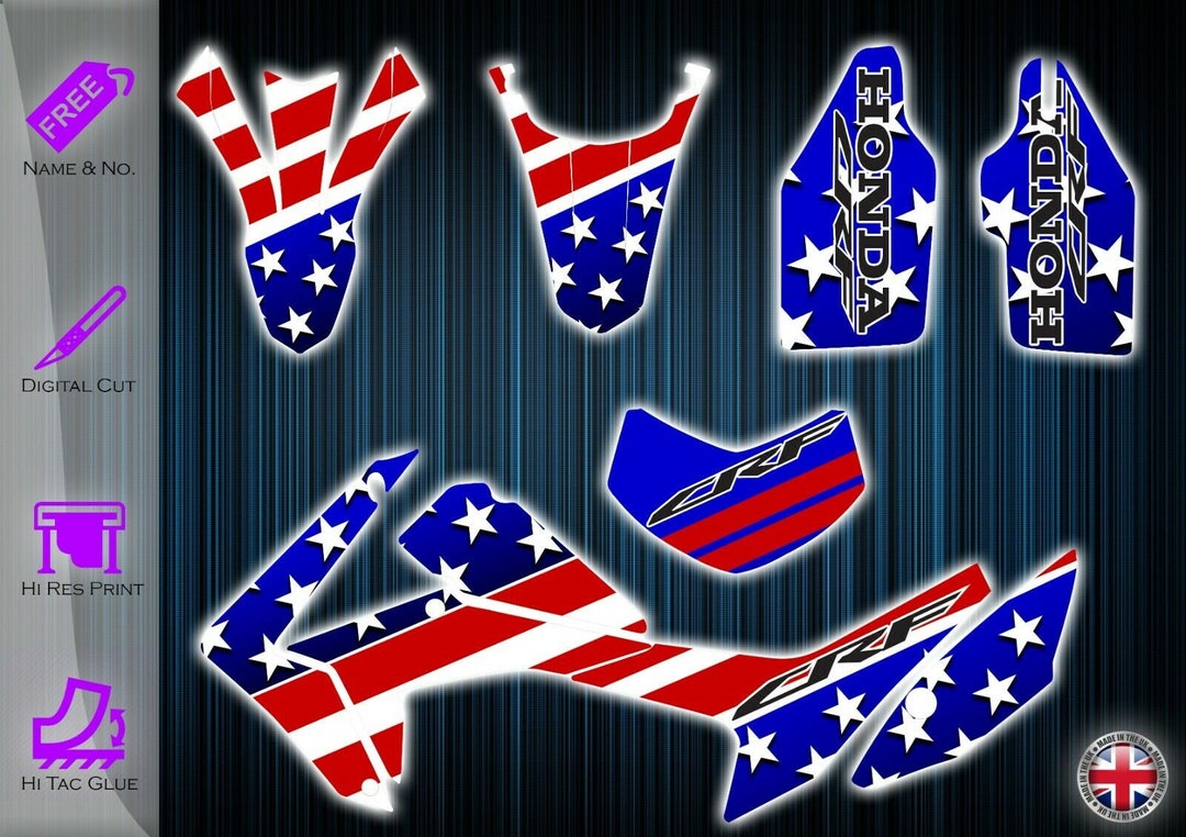 Honda Crf250l Stickers Crf Graphics Kit Crf250 L Decals Graphics Kit ...