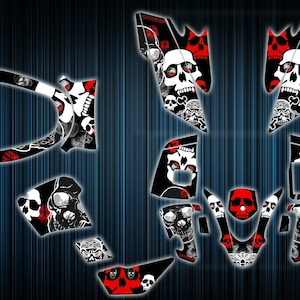 Quadzilla 250e Stickers - Graphics Kit -quadzilla 250 E Decals ...