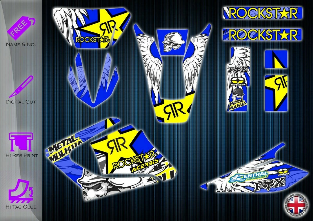 Yamaha Dtr125x Stickers - Dtr Graphics Kit Dtr125re Decals - Dtr125 ...