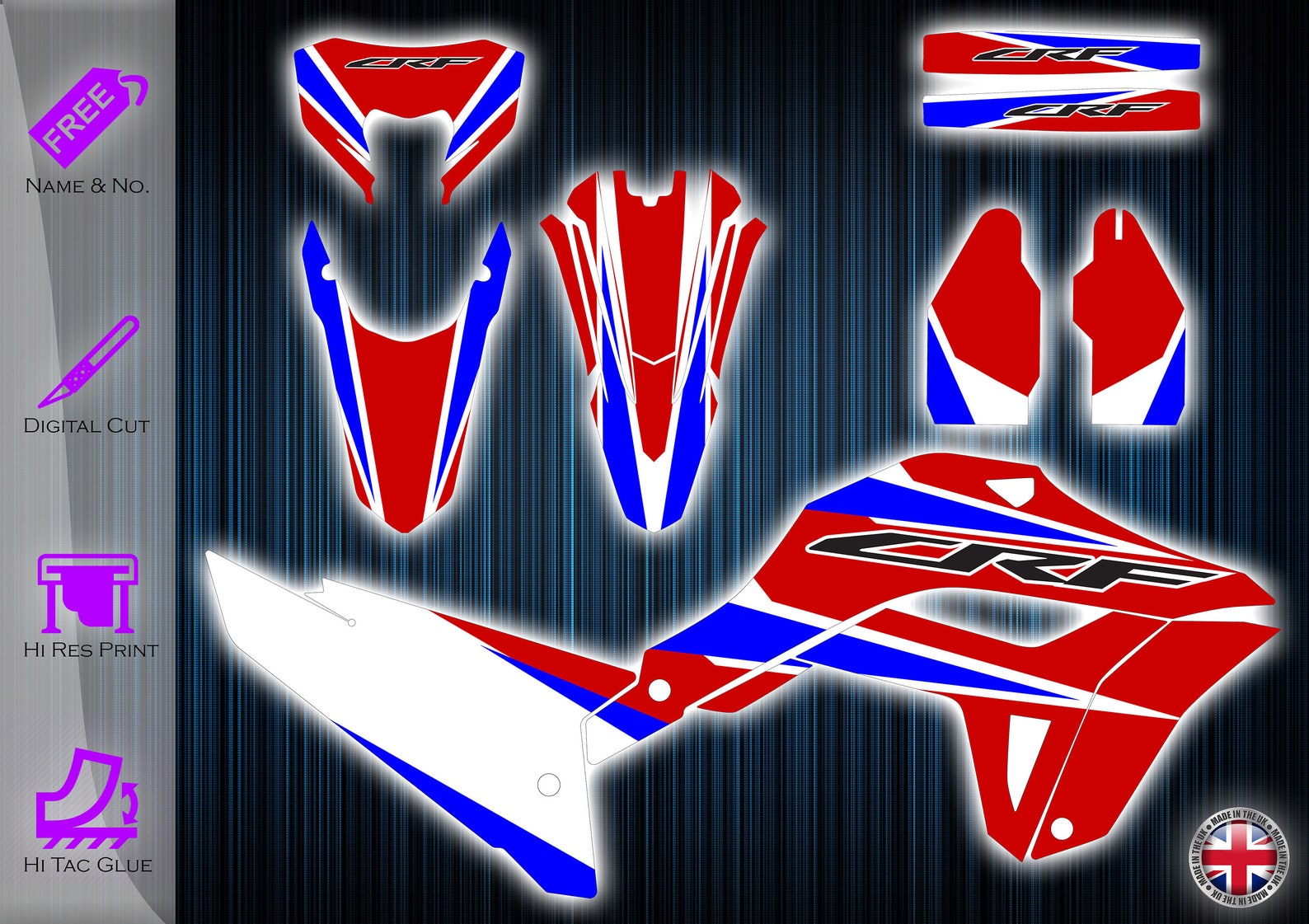Sticker Kit for Honda CRF300L Honda CRF 300 Decal Crf300l | Etsy