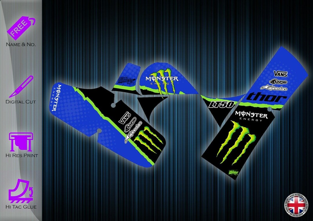 Suzuki Lt50 Stickers Lt 50 Graphics Kit Suzuki Decals - Etsy