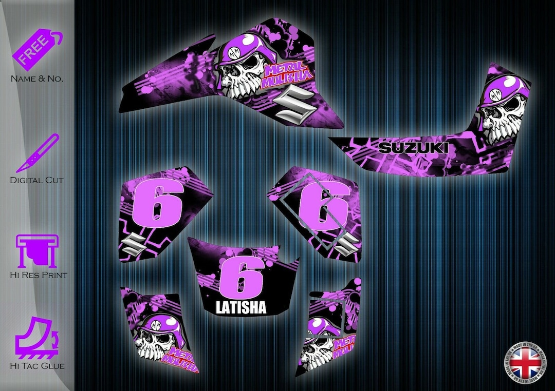 Suzuki Lt80 Stickers - Lt 80 Graphics Kit - Suzuki Decals - Lt80 ...