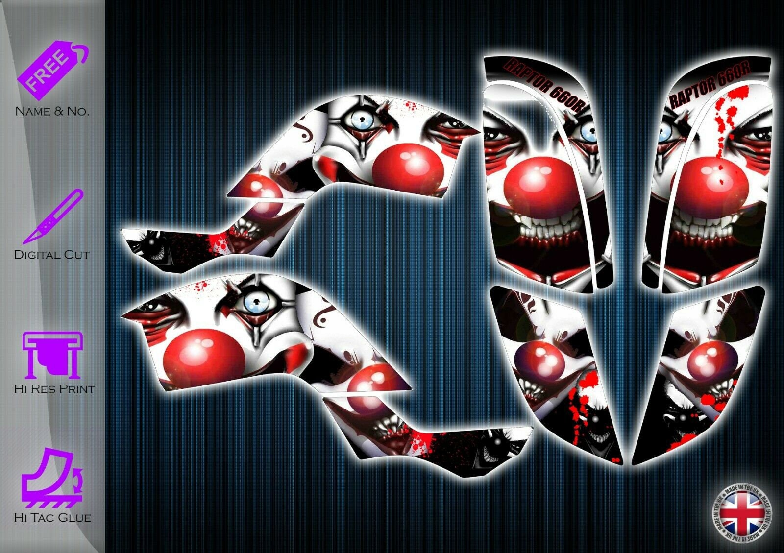 Yamaha Raptor 660 Stickers Raptor 660r Graphics Kit Decals Yfm Graphics ...