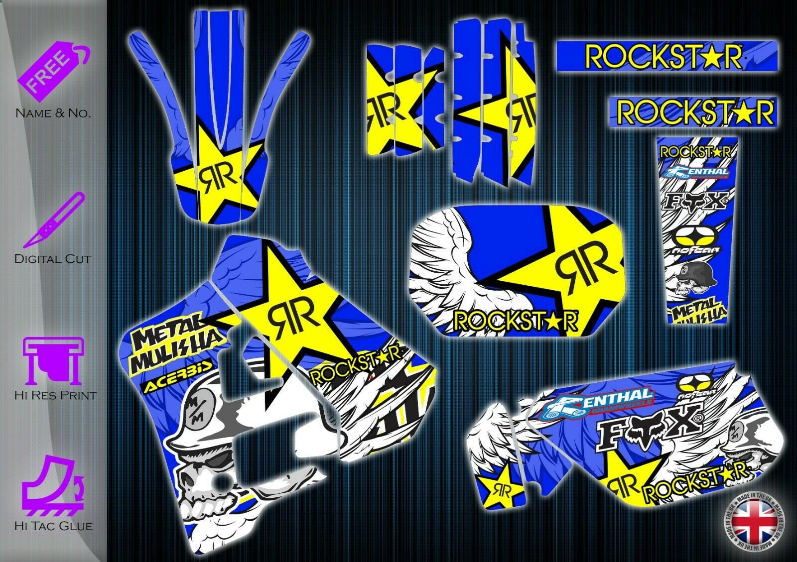 Yamaha Dtr125 Stickers Dtr Graphics Kit Yamaha Decals - Etsy UK