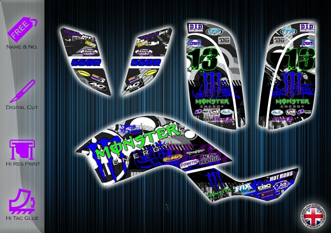 Yamaha Raptor 660 Stickers Raptor 660r Graphics Kit Decals - Etsy