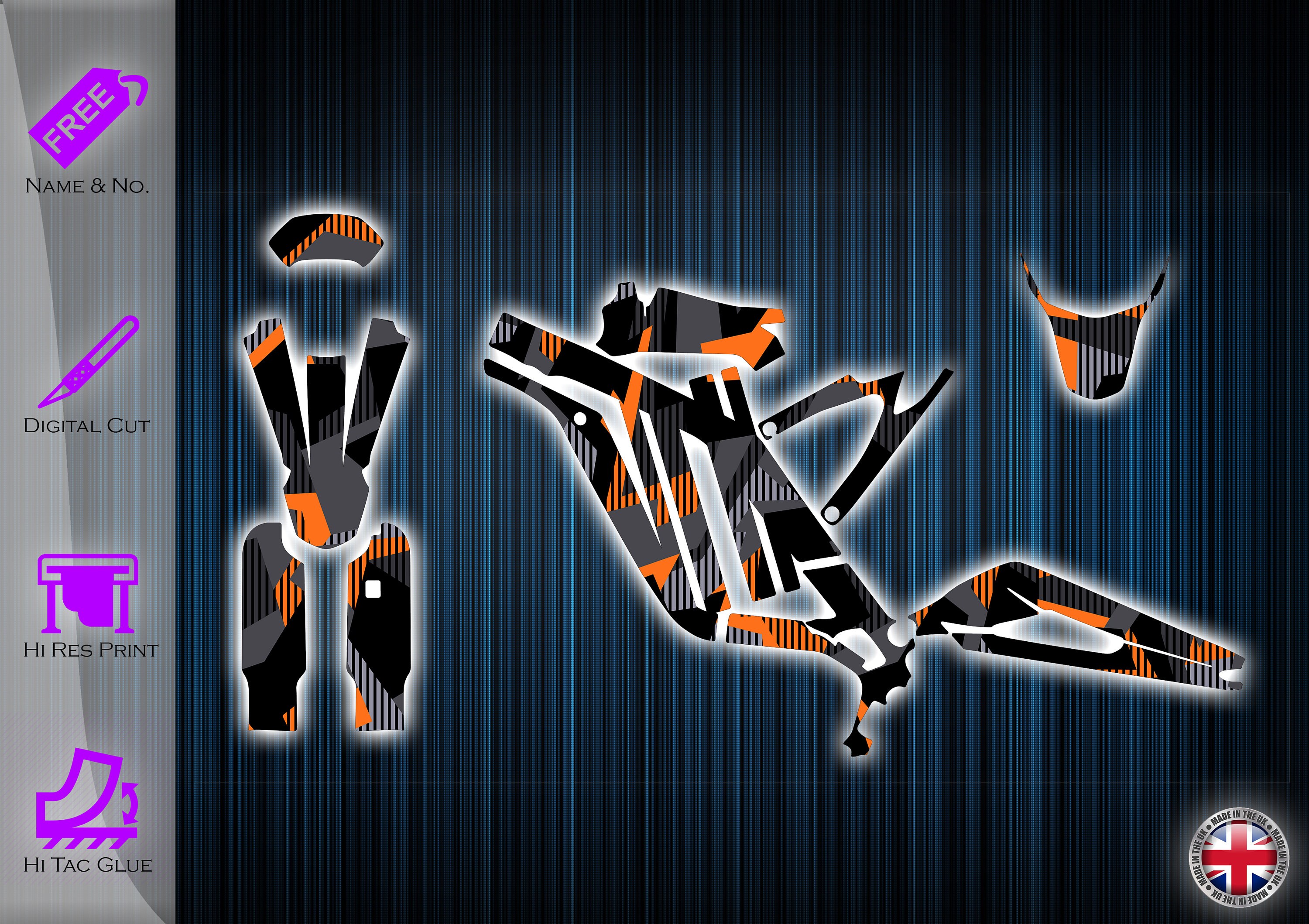 Sur Ron Decal Template