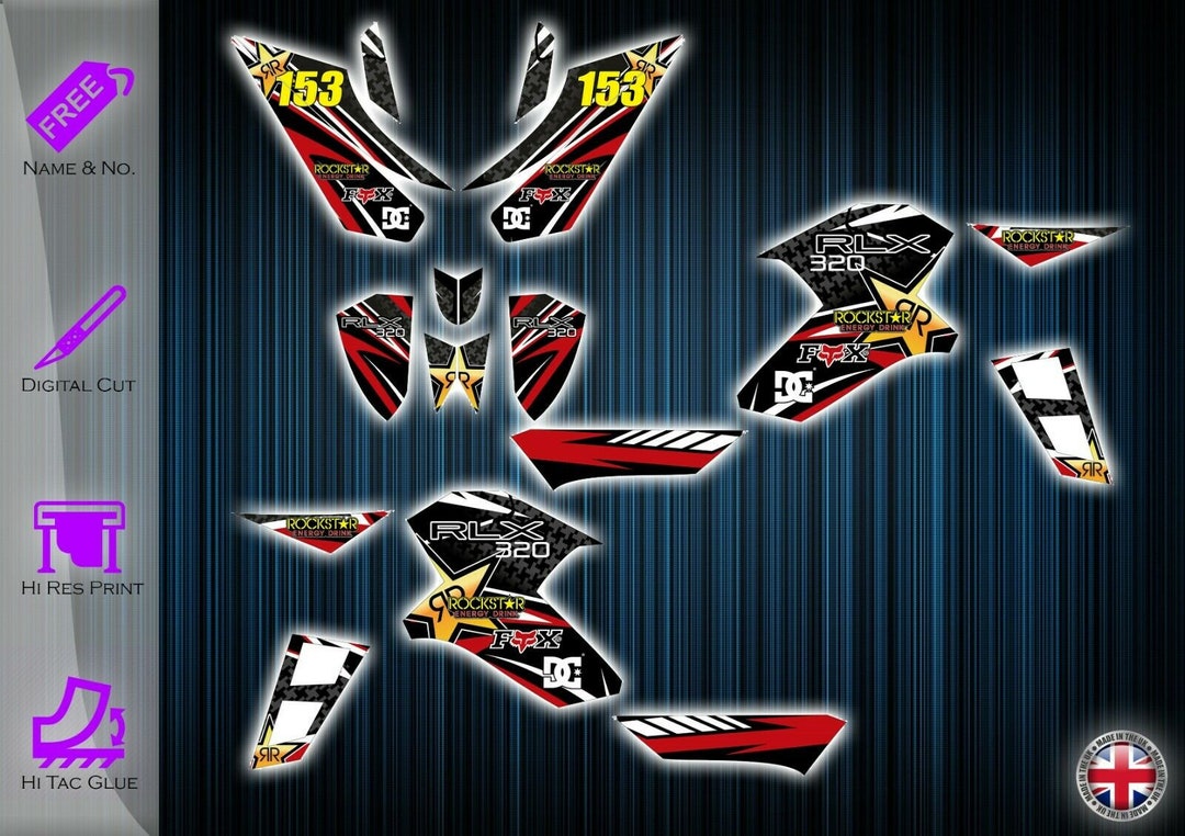 Apache Rlx 320 / 450 Stickers - Graphics Kit - Decal - Triton 450 ...
