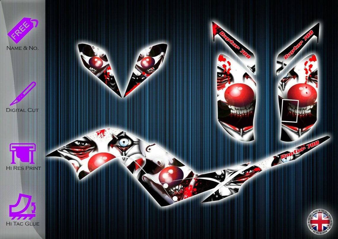 Yamaha Raptor 700 Stickers Graphics Kit Decals Yfm 700 Atv - Etsy