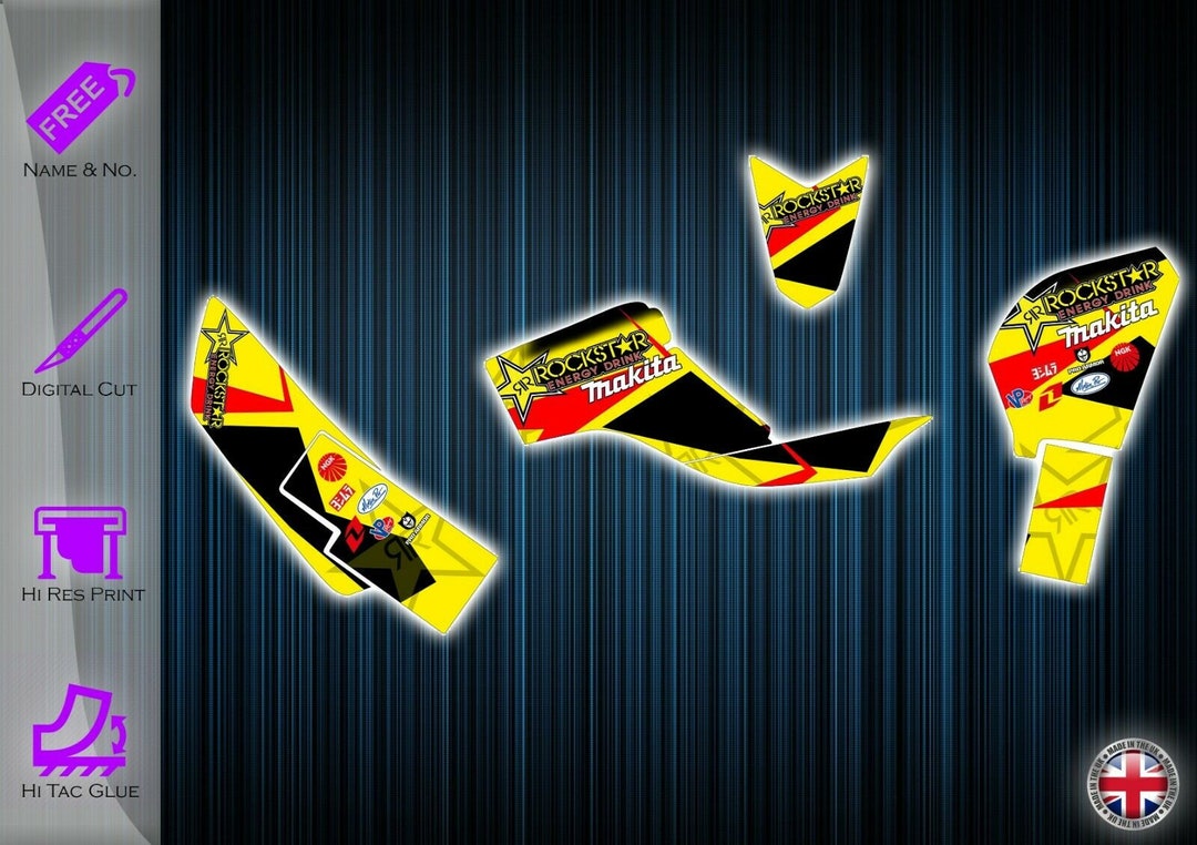 Suzuki Ltz50 Stickers - Lt 50z Graphics Kit - Suzuki Decals Ltz 50 ...