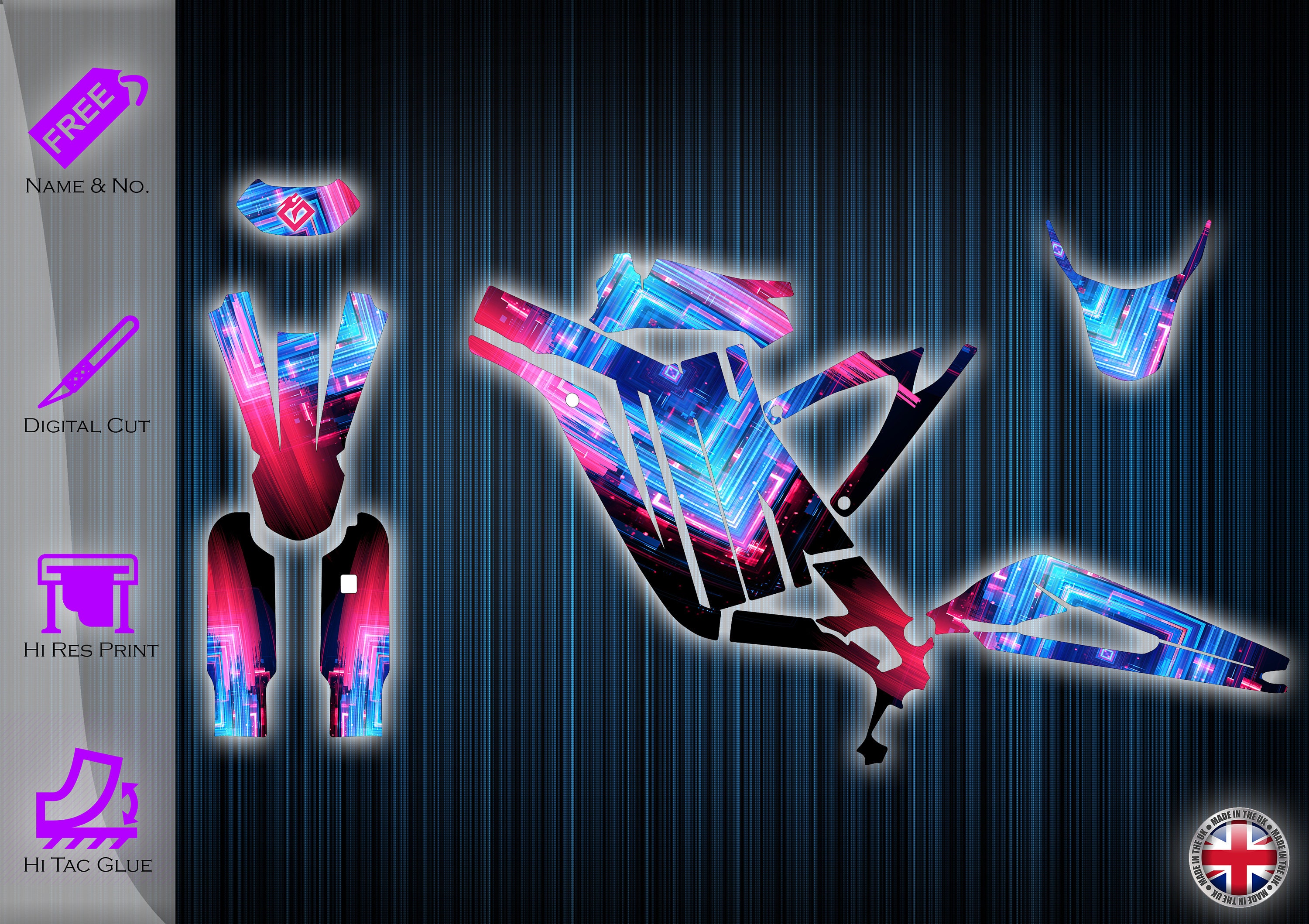 Sur-ron Graphics Kit Sur Ron Sticker Kit Segway Graphics | Etsy