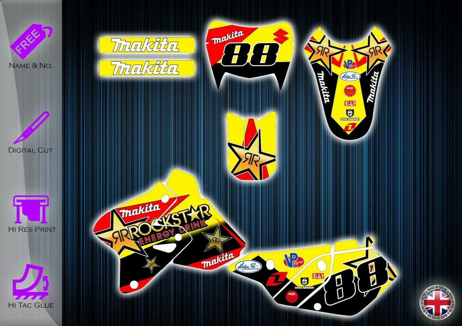Suzuki Drz400 Stickers Drz 400 Graphics Kit Drz Decals - Etsy