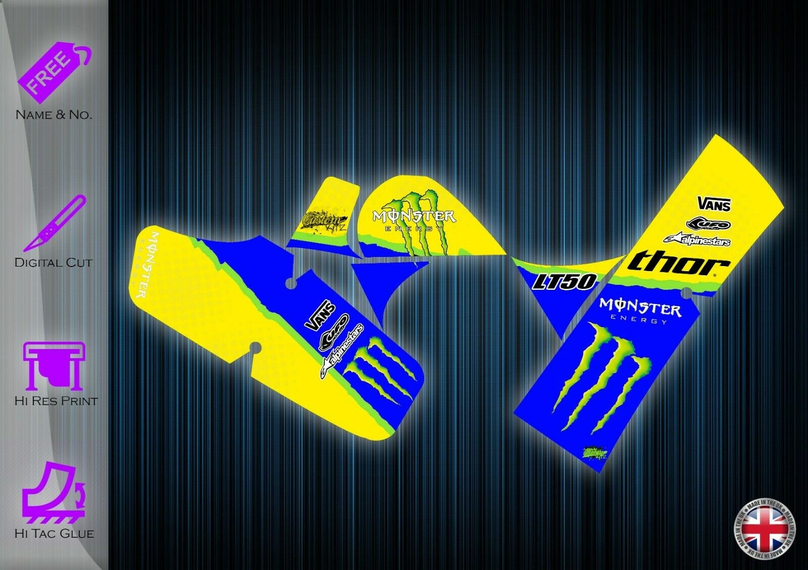 Art & Collectibles lt 50 graphics kit suzuki decals lt50 graphics kit ...