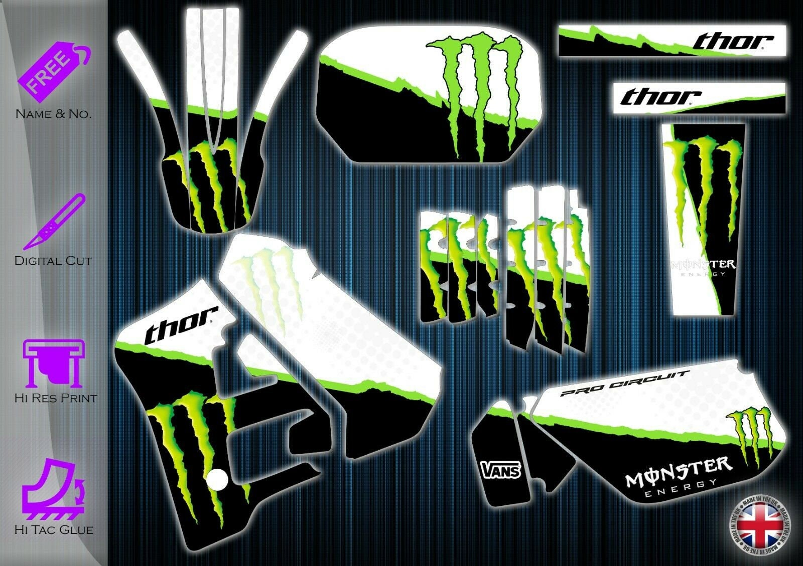 Yamaha Dtr125 Stickers Dtr Graphics Kit Yamaha Decals - Etsy Finland