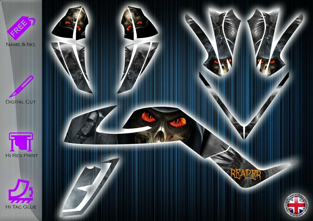 Quadzilla 450 Rs Sport Stickers Graphics Kit Rs450 Decals Graphics Kit ...