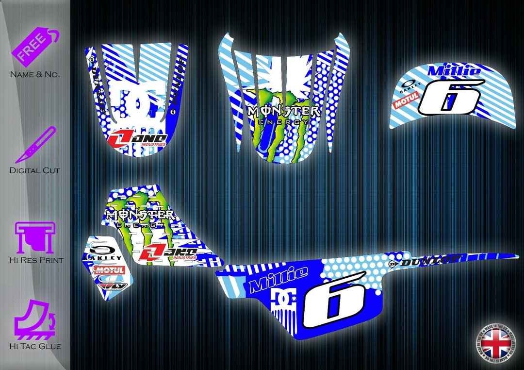 Yamaha Pw50 Stickers - Pw 50 Graphics Kit - Pw50 Decals - Pw 50 ...