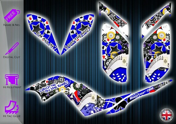 Yamaha Raptor 700 Stickers Graphics Kit Decals Yfm 700 Atv | Etsy