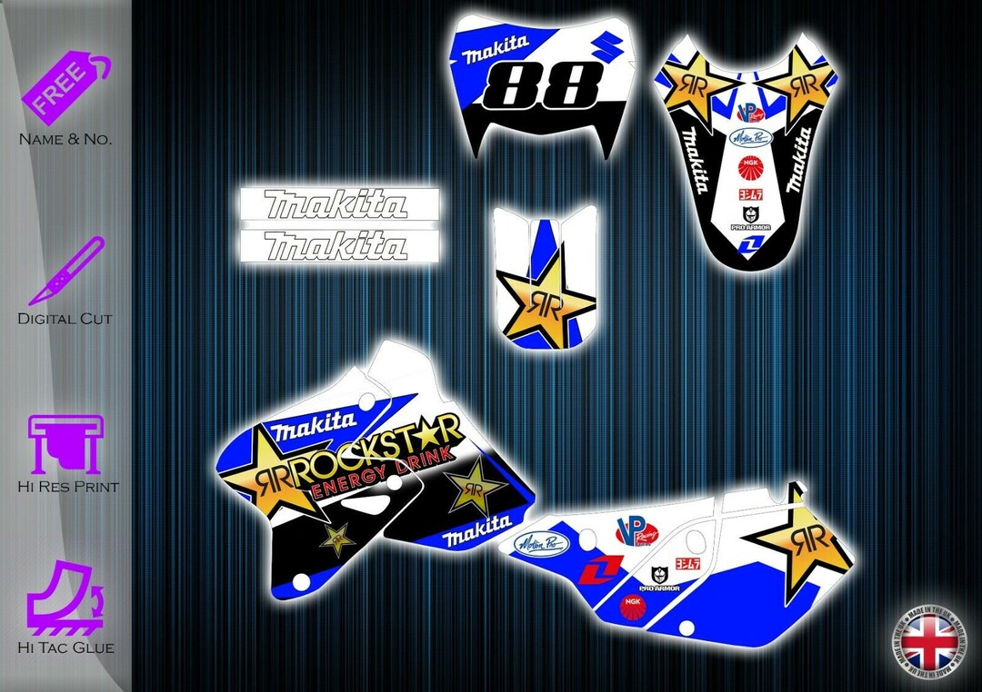Suzuki Drz400 Stickers - Drz 400 Graphics Kit Drz Decals - Graphics Kit ...