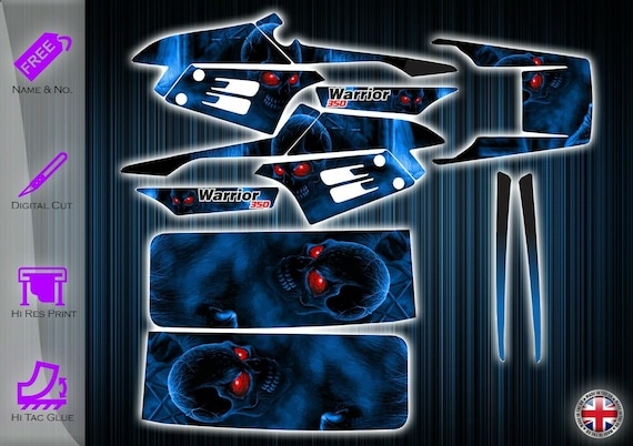 Yamaha Warrior 350 Stickers Graphics Kit Decals Warrior - Etsy