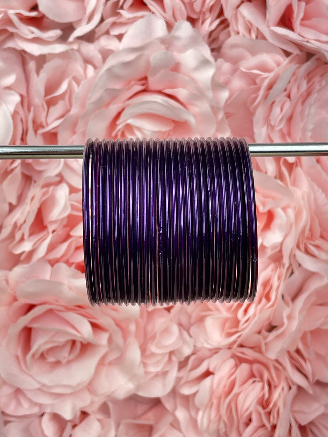 Dark Purple Matt Bangles - Indian Jewellery - Etsy