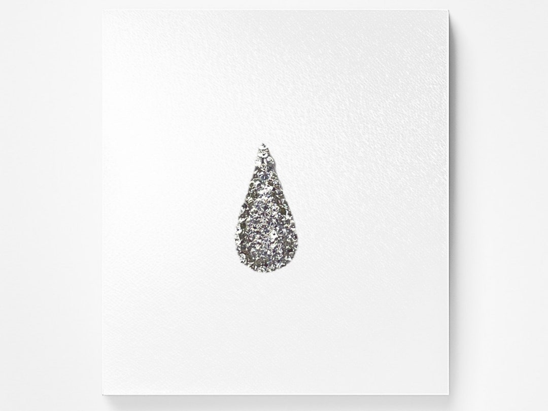 Silver Teardrop Bindi - Indian Jewellery - Etsy