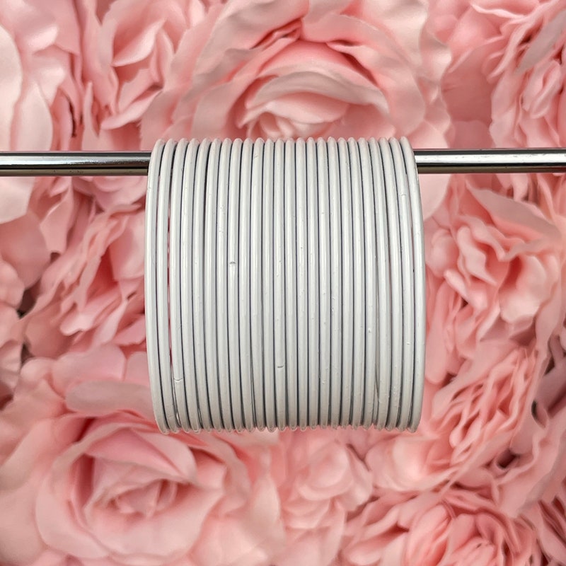 White Bangle - Etsy