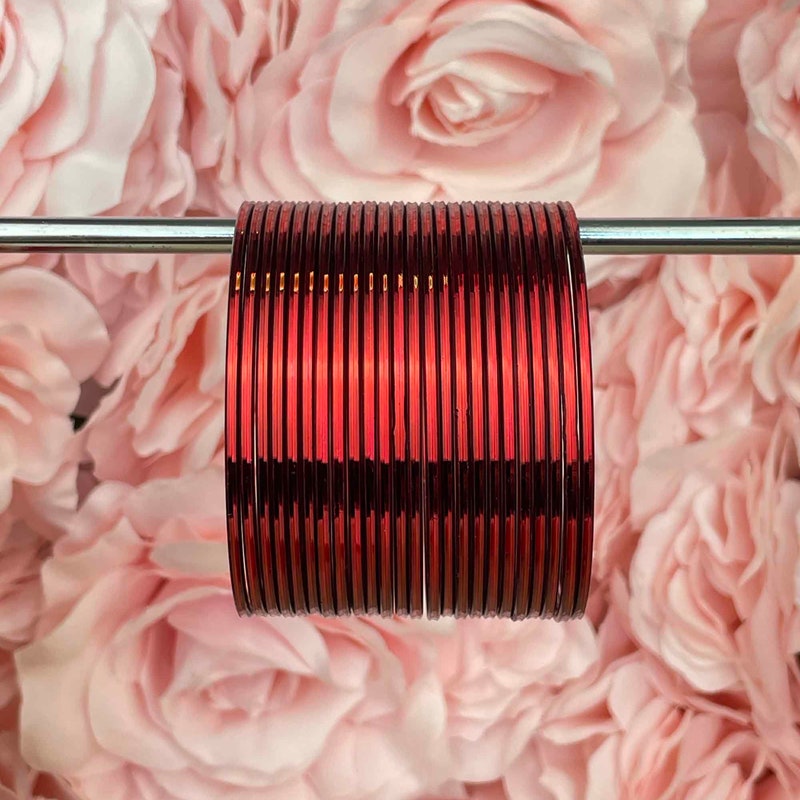 Blood Red Bangles - Etsy