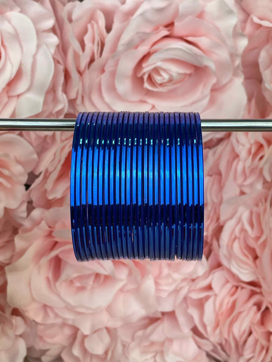 Royal Blue Shiny Bangles - Indian Jewellery - Etsy