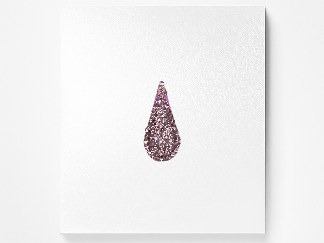 Lilac Teardrop Bindi - Indian Jewellery - Etsy