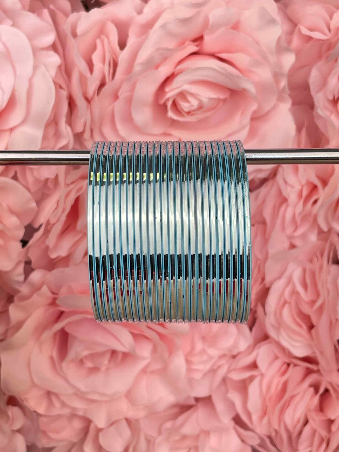 Sky Blue Shiny Bangles - Indian Jewellery - Etsy