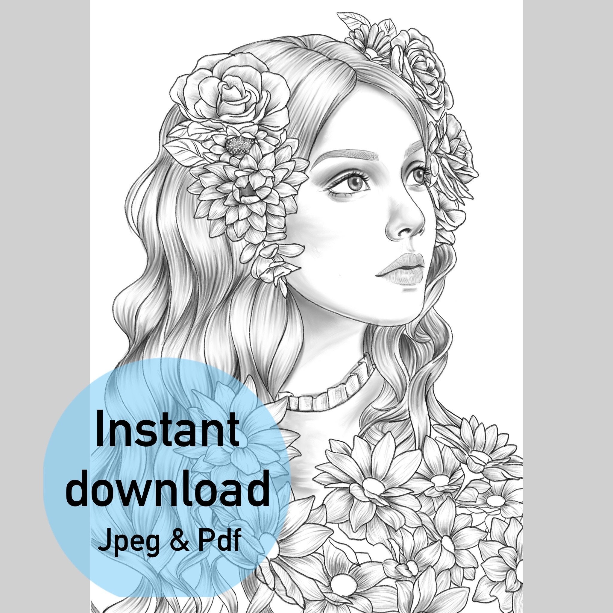 Christine Karron Coloring Pages - Etsy Australia