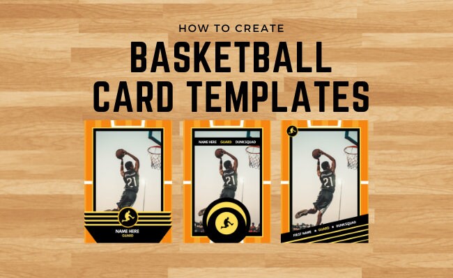 Basketball Card Template for Youth Sports | Completely Customizable (3 ...