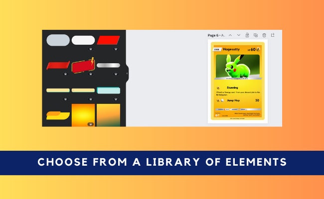 Pokémon-inspired PDF Card Template | Completely Customizable | Edit ...