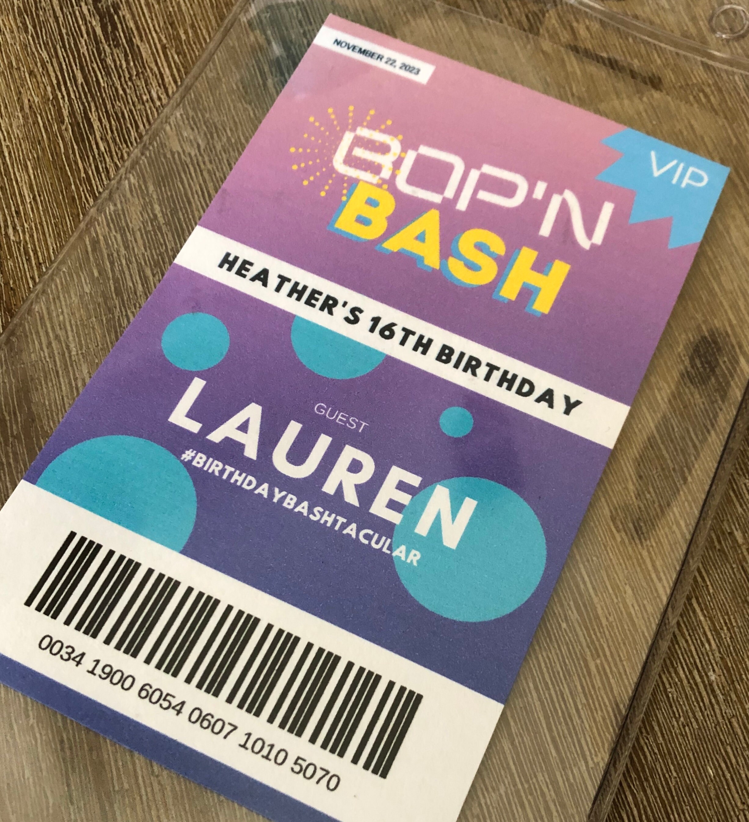 Backstage VIP Party Passes - Completely Customizable, All Access Badges ...