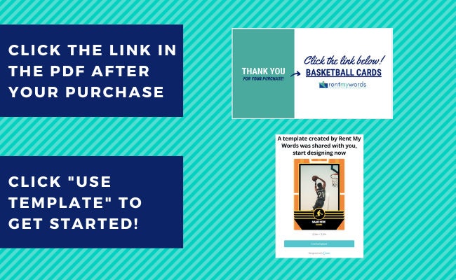 Basketball Card Template for Youth Sports | Completely Customizable (3 ...