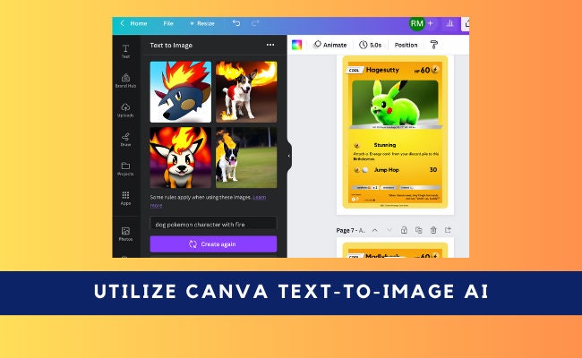 Pokémon-inspired PDF Card Template | Completely Customizable | Edit ...
