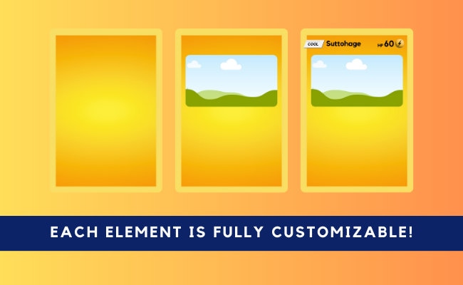 Pokémon-inspired PDF Card Template | Completely Customizable | Edit ...
