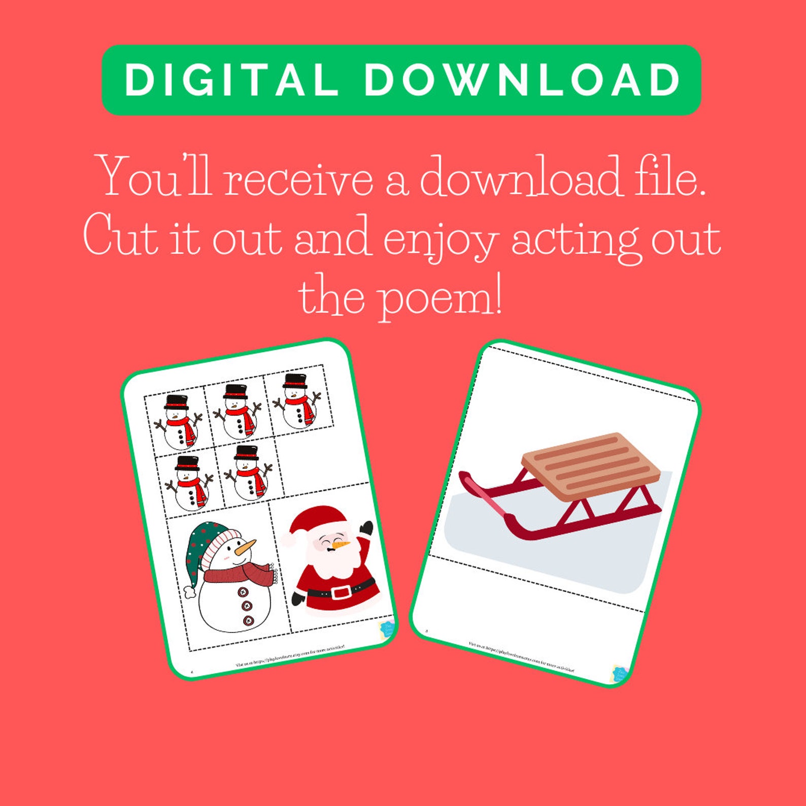 Five Little Snowmen Poem Activity Printout | DIGITAL DOWNLOAD | Toddler ...