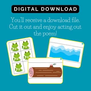 Five Little Speckled Frogs Poem Activity Printout DIGITAL DOWNLOAD ...