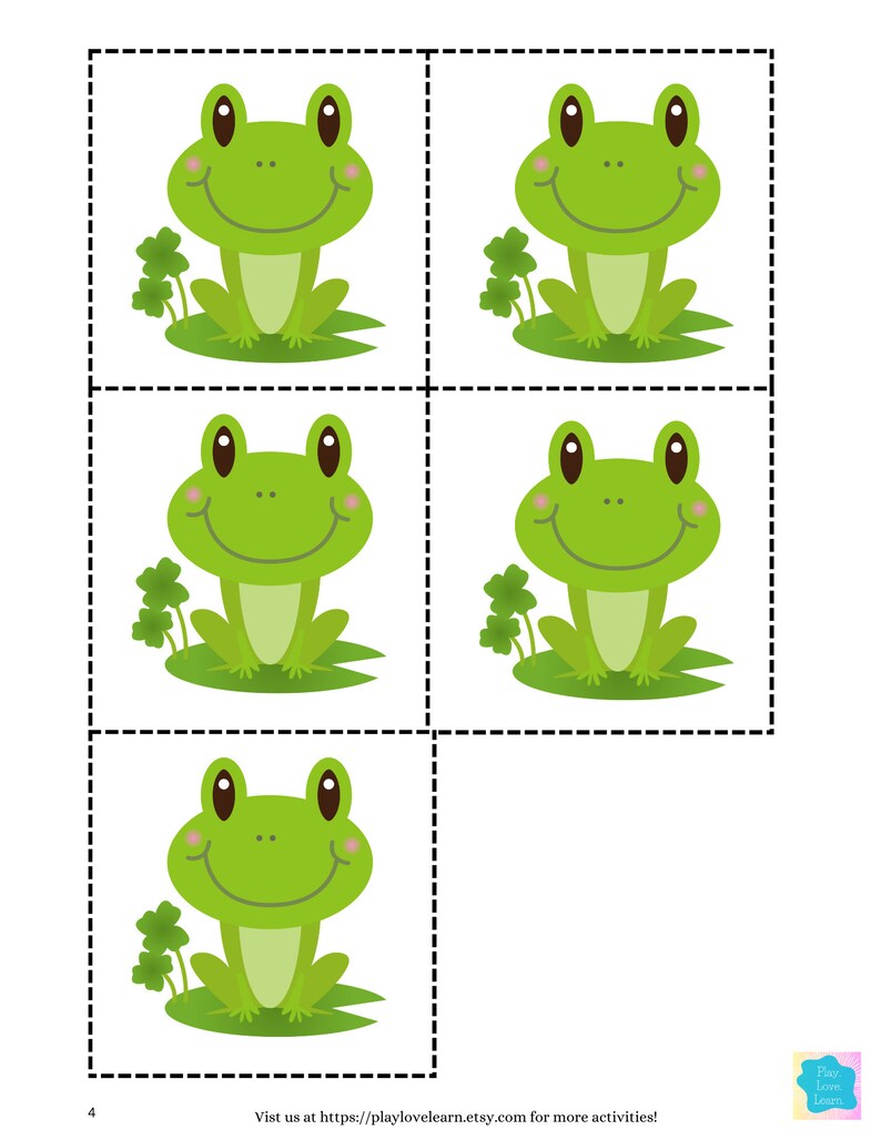 Five Little Speckled Frogs Poem Activity Printout DIGITAL DOWNLOAD ...