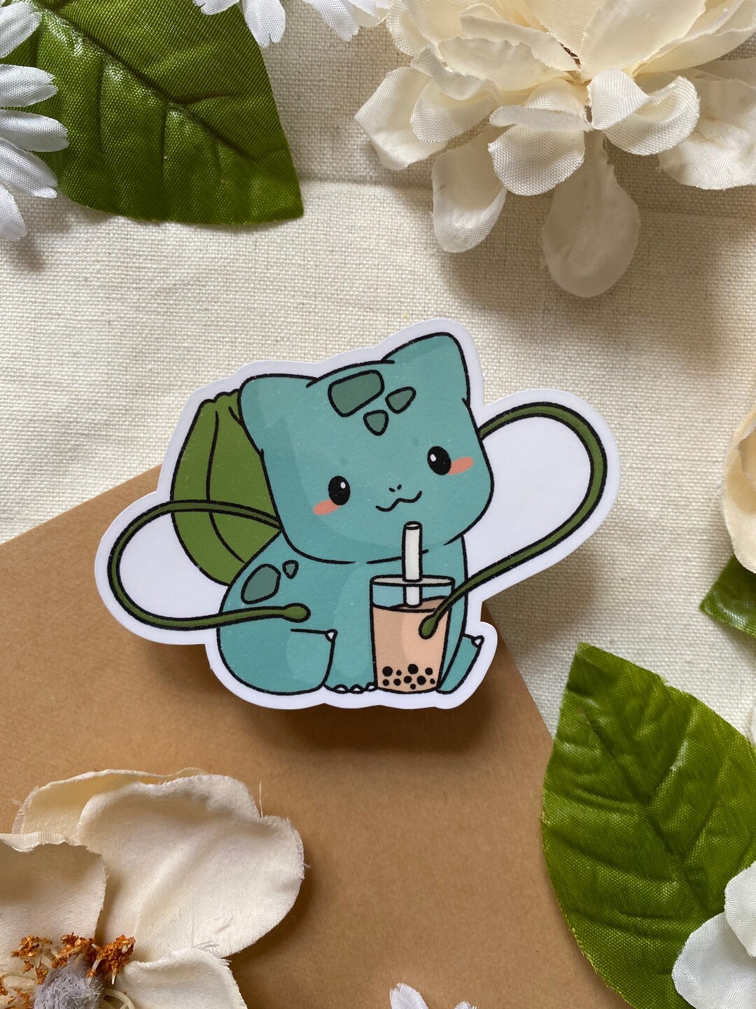Bobasaur Sticker Bulbasaur Pokemon Die Cut Premium Vinyl - Etsy