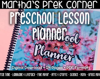 Preschool Lesson Planner & Skill Tracking Progress Prek Printable ...