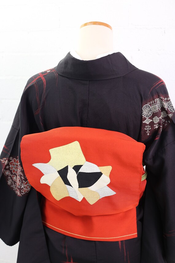 1940's Antique 'Ko-furisode' Kimono , Modern Design, … - Gem