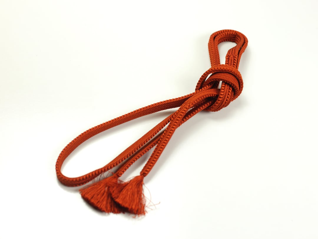 Vintage Obijime, Obi Cord, Copper Brown | Silk | Traditional Kimono ...